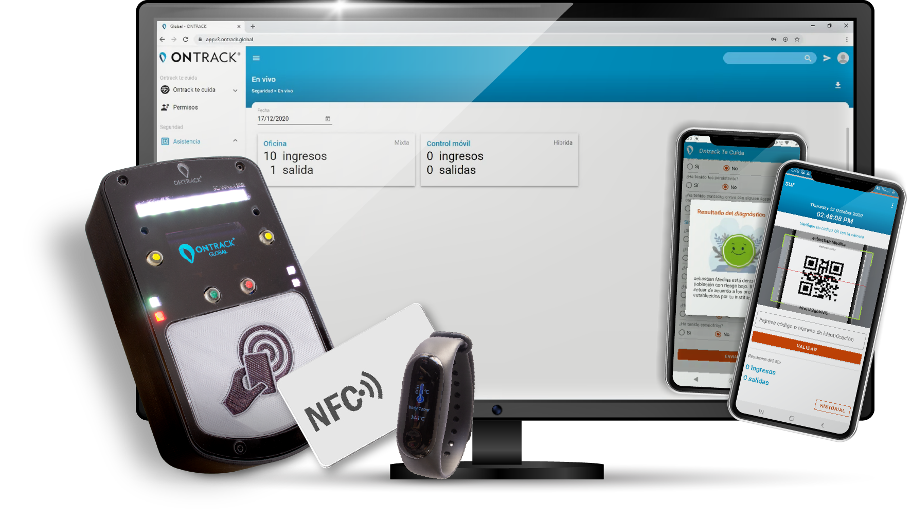 Sistema control de acceso sin contacto - OnTrack Access